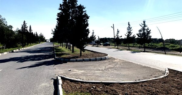 Two Median U-Turn Crossovers being constructed approaching Metehan ...